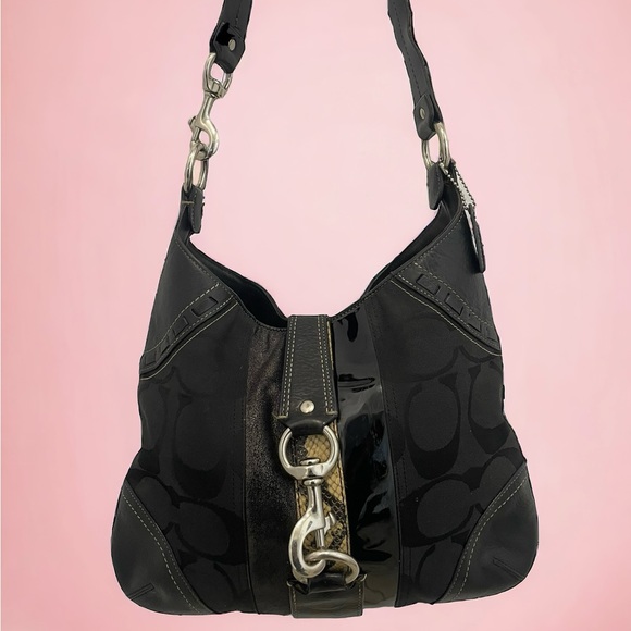 Coach | Bags | Vintage Coach Signature Canvas Hamilton Hobo | Poshmark